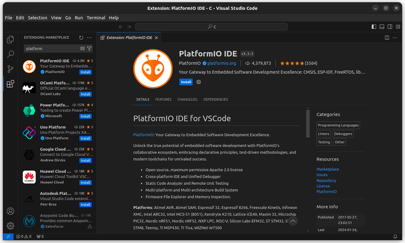 Esp32 Tutorial Hello World With Platformio Tmvtech