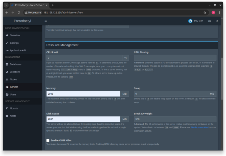 Ubuntu Tutorial: Pterodactyl Server Manager - TMVTech