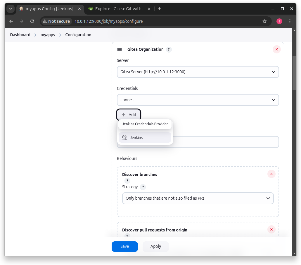 Ubuntu Tutorial Jenkins Gitea Docker Tmvtech